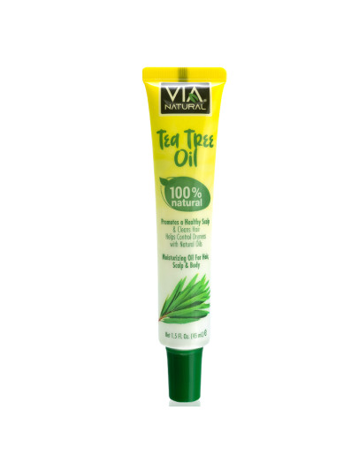 Via Natural Oil Tea Tree Oil for Hair, Scalp & Body Treatment