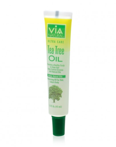 Via Natural Oil Tea Tree Oil for Hair, Scalp & Body Treatment