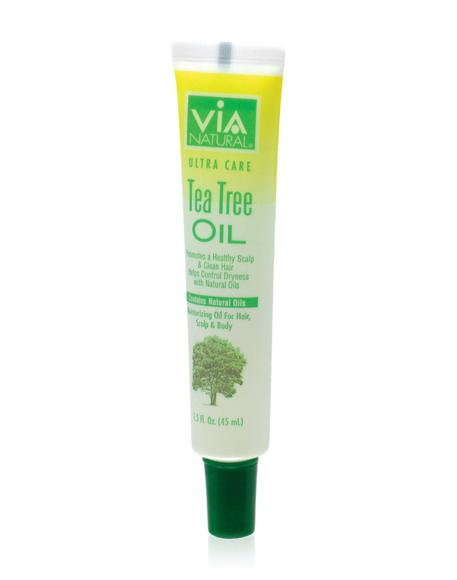Via Natural Oil Tea Tree Oil for Hair, Scalp & Body Treatment